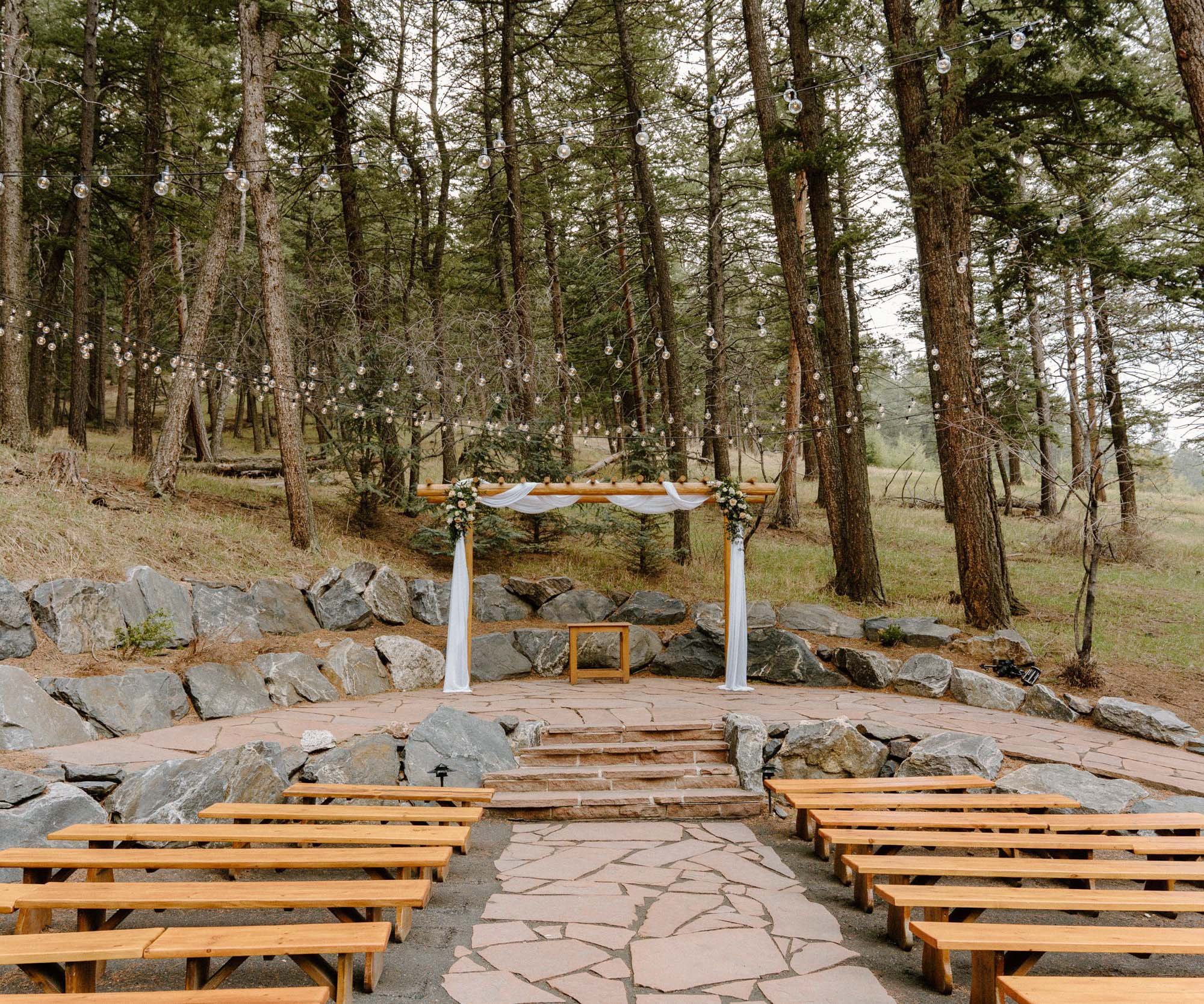 The Pines: Beautiful Forest Wedding Venue | Golden, CO | Mountain Views